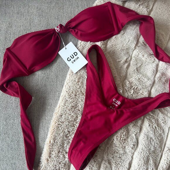 GUD Swim | Swim | Gud Swim Molly Bandeau Bikini Top And Bea Brazilian ...